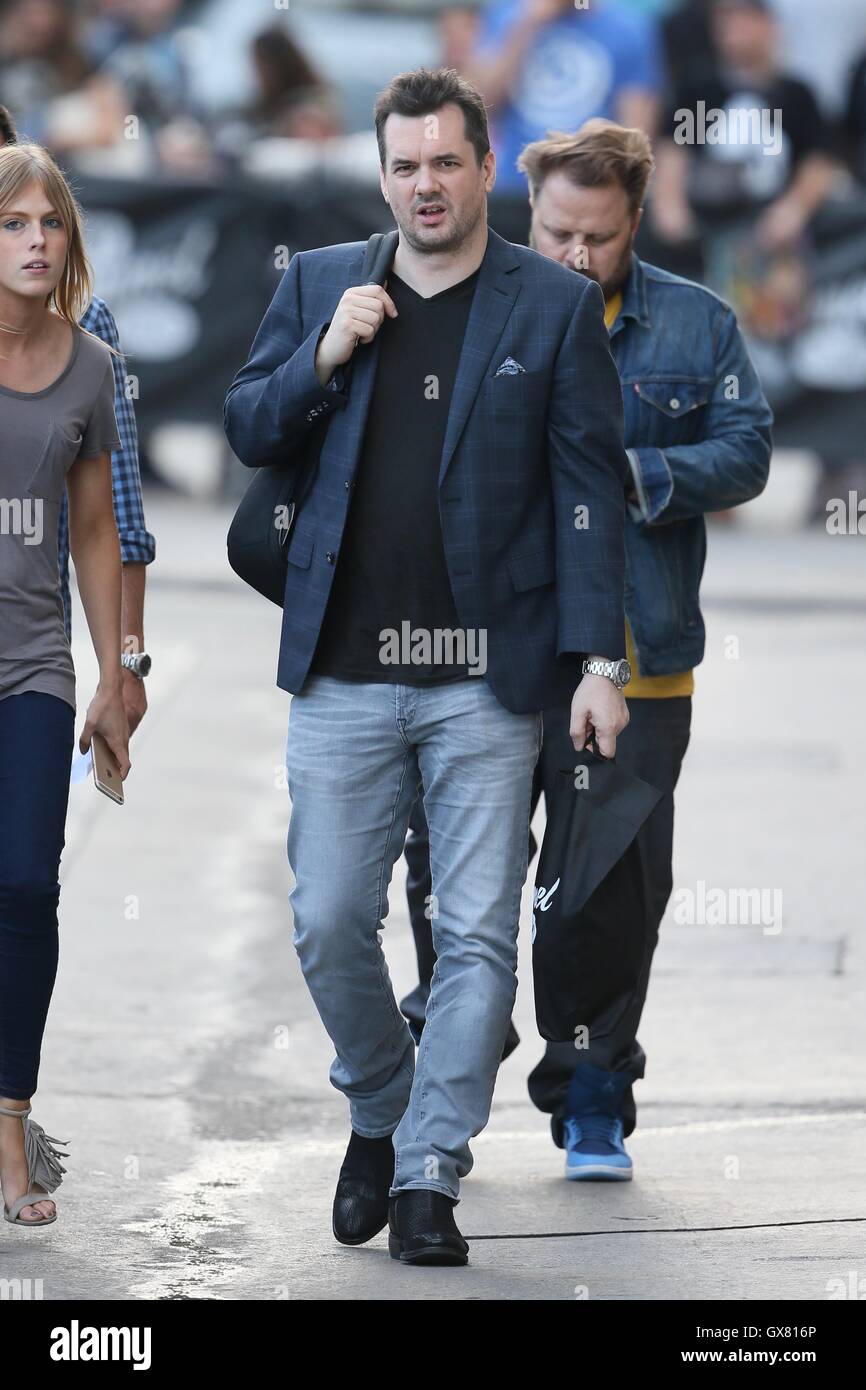Jim Jeffries seen at the ABC studios for Jimmy Kimmel Live! Featuring ...