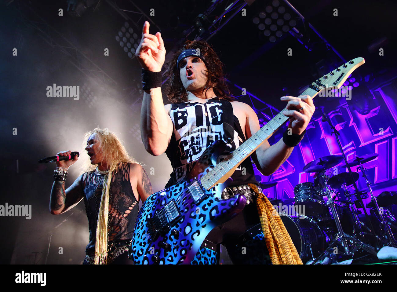 Steel Panther performing live in Metro City Featuring: Michael Starr ...
