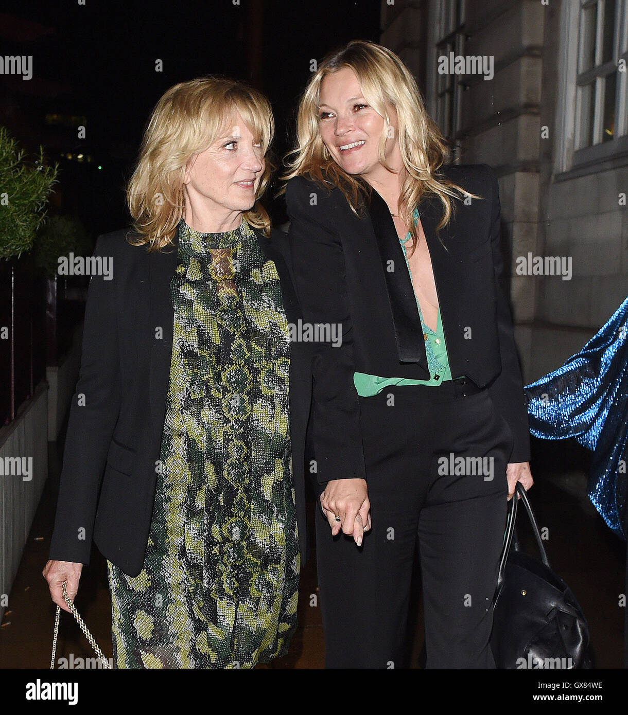 Kate moss seen out with her mother and a friend at Loulou's private ...