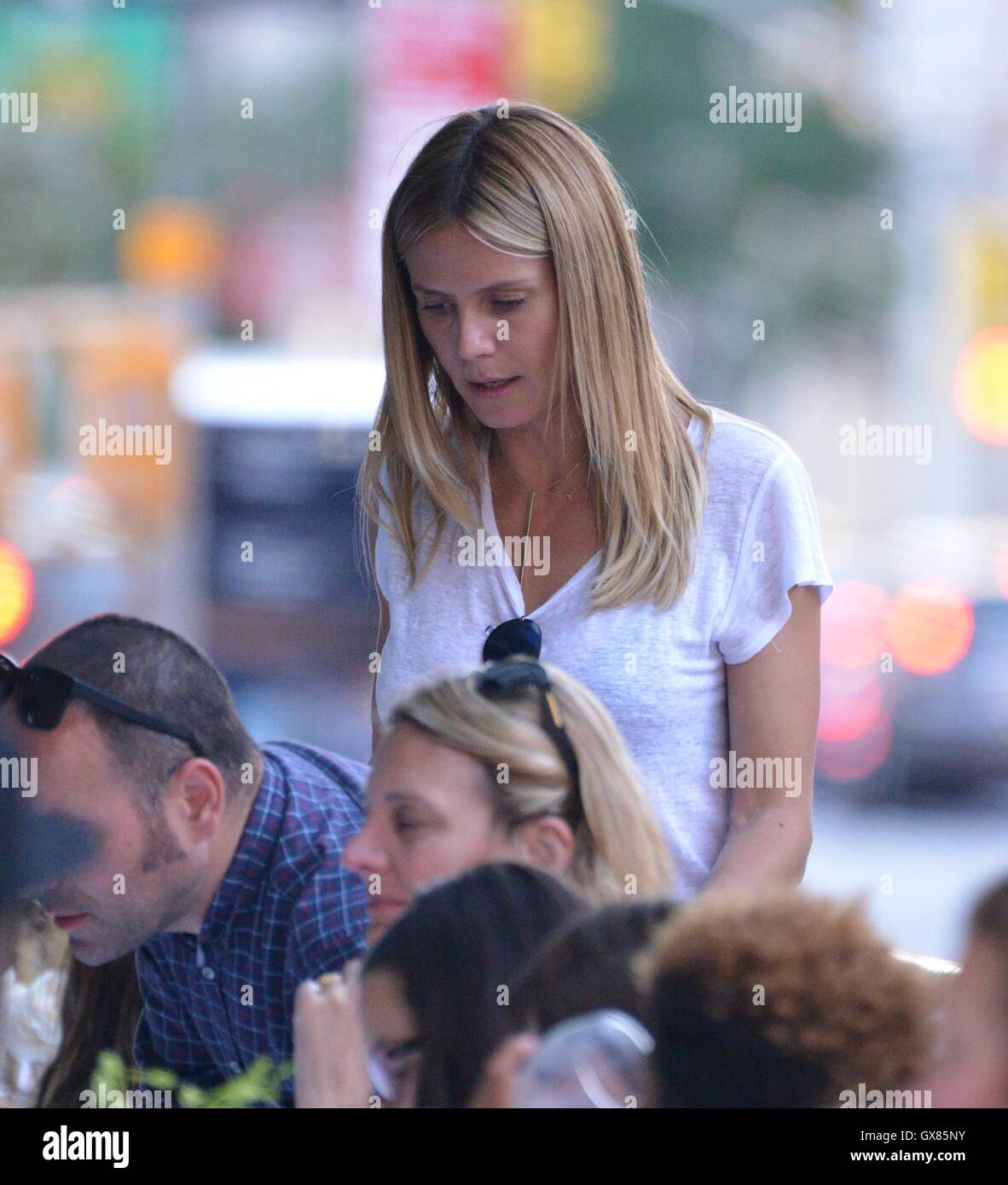 Heidi Klum goes to dinner at Mr. Chow restaurant with her children New ...