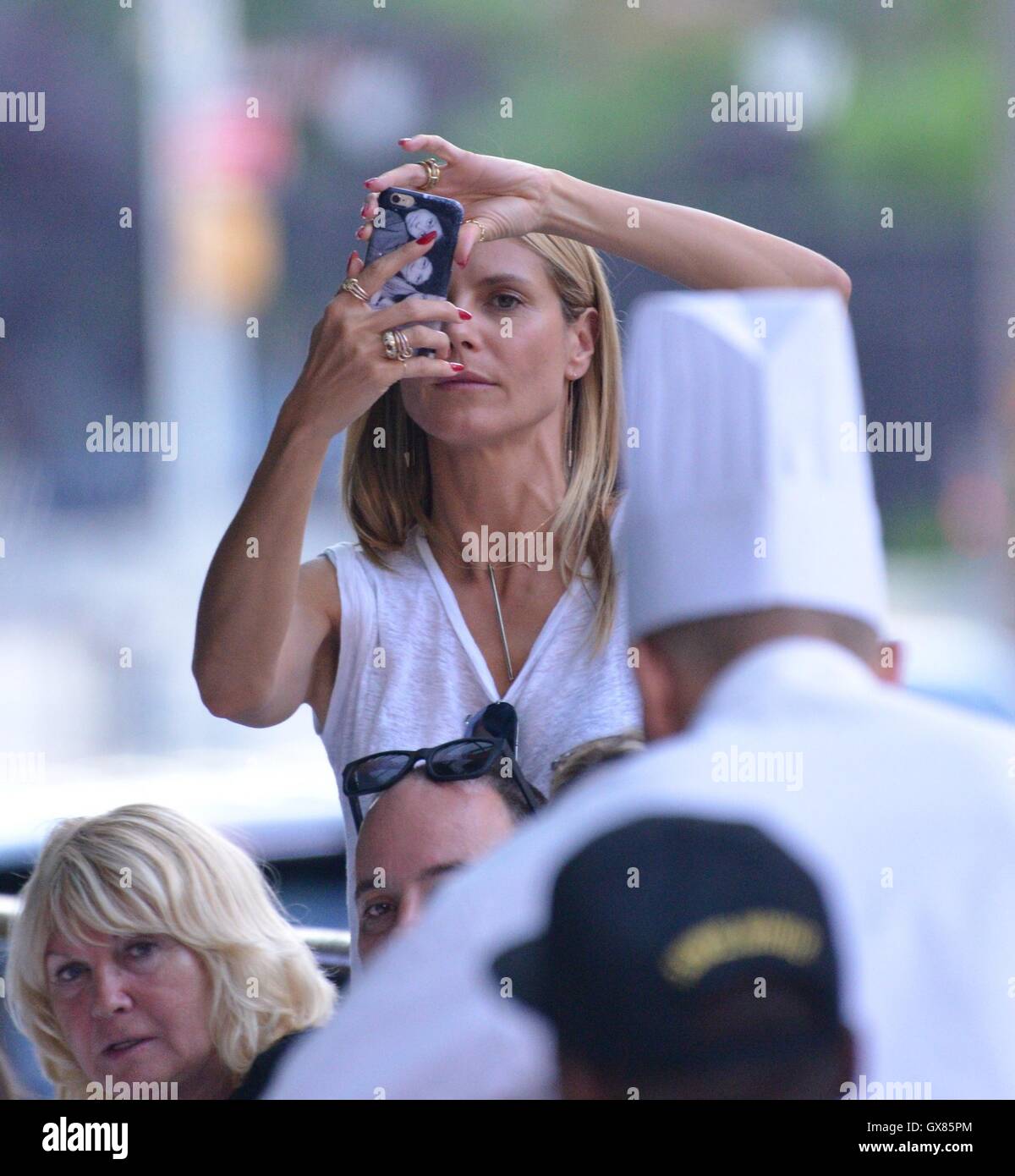 Heidi Klum goes to dinner at Mr. Chow restaurant with her children New ...