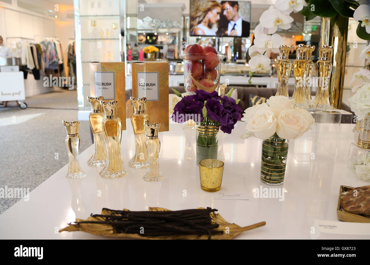 Paris Hilton celebrates the launch of her 20th fragrance 'Gold Rush ...