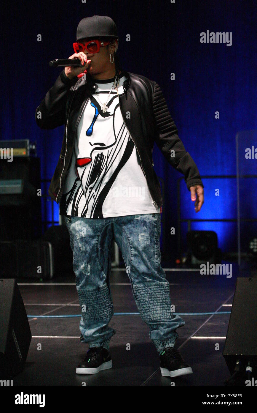 Rapper Da Brat performing live at the Be You Expo at the Pa Convention ...
