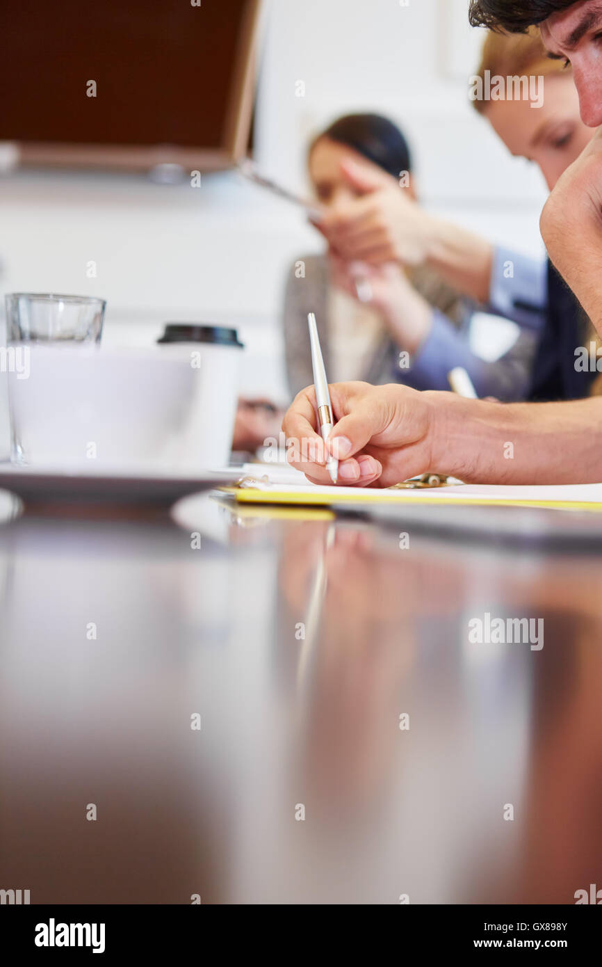 Business people thinking and taking a training test Stock Photo - Alamy