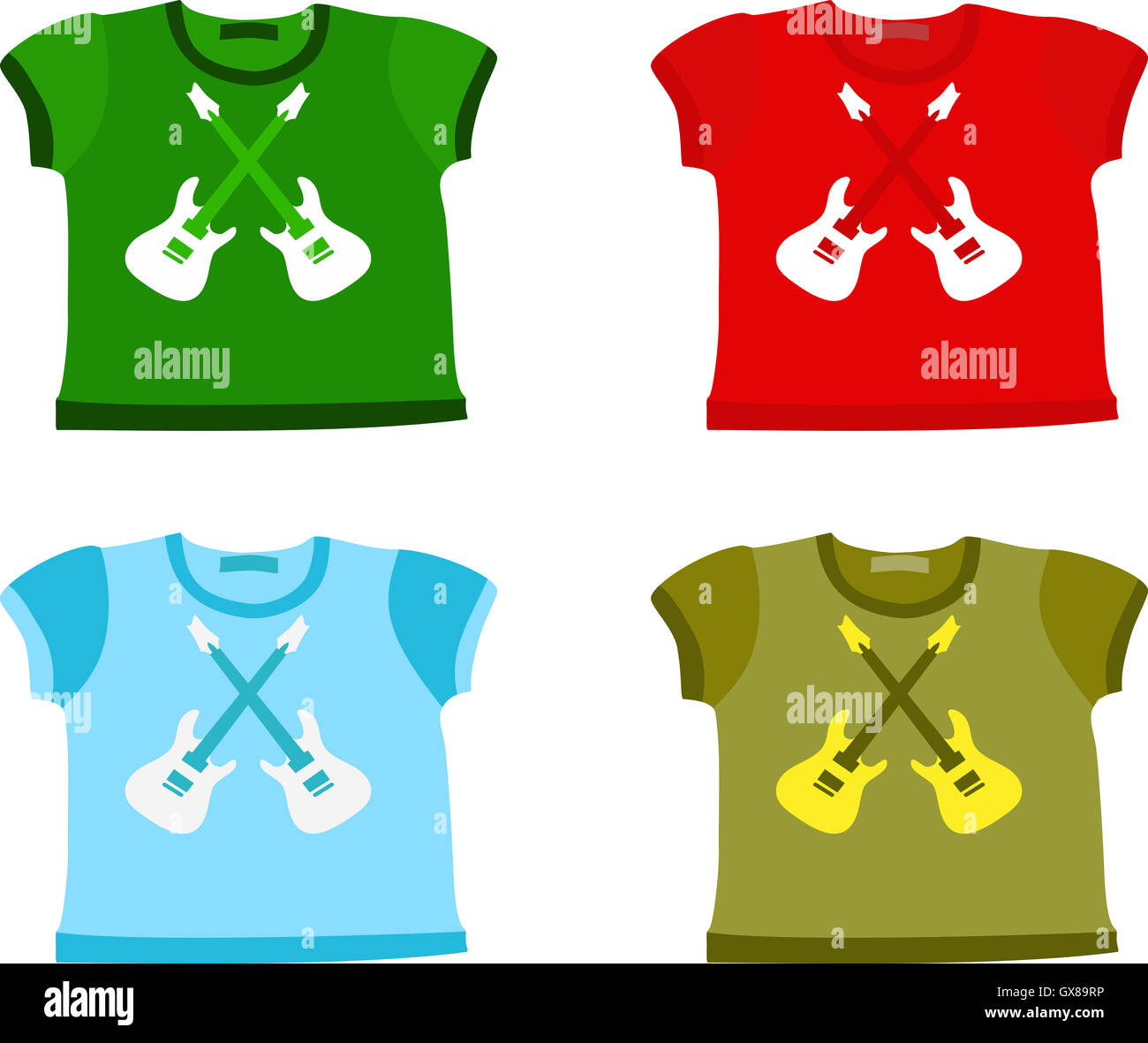 Set of Children's shirts Stock Photo - Alamy