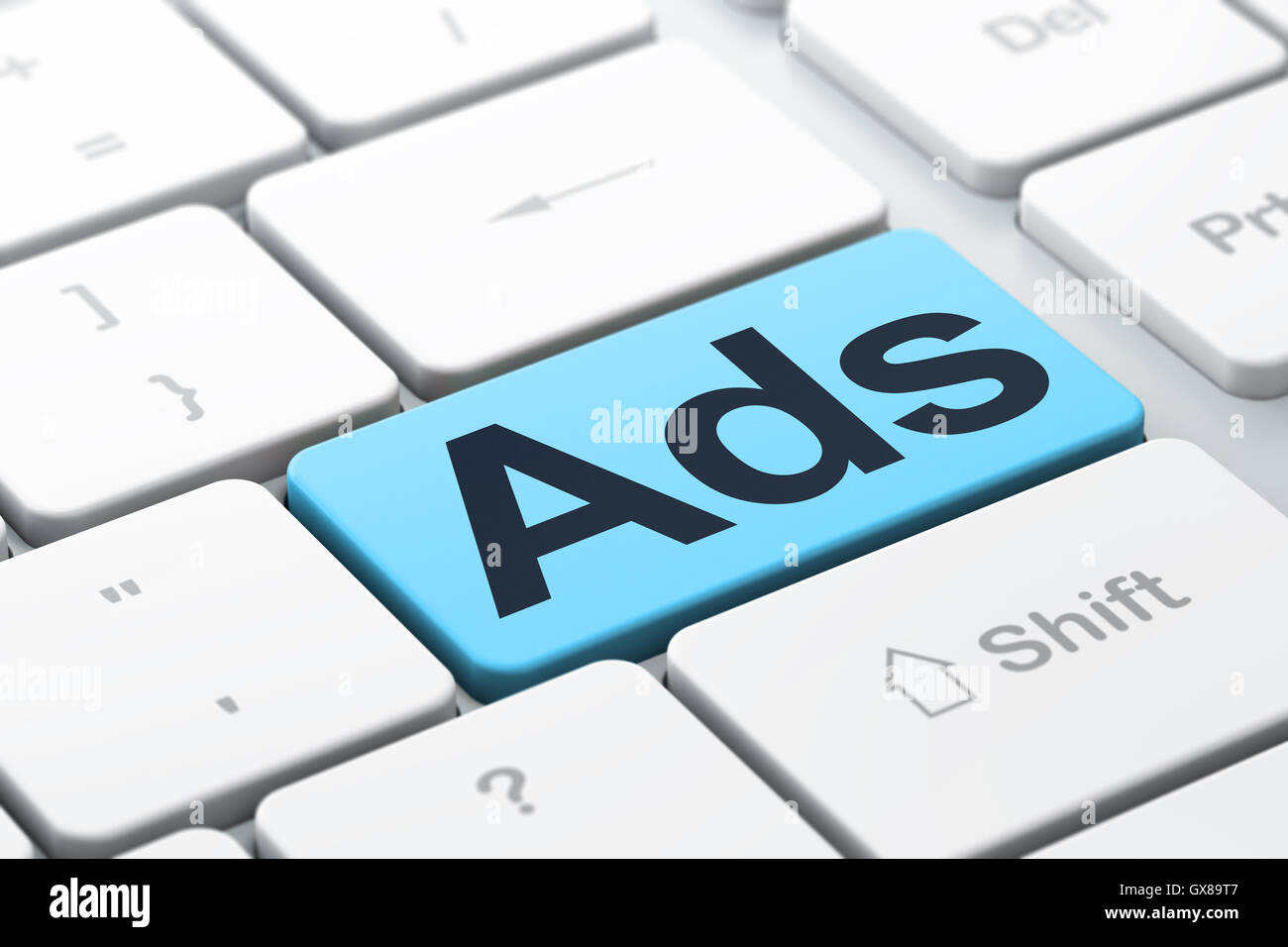 Advertising concept: Ads on computer keyboard background Stock Photo ...