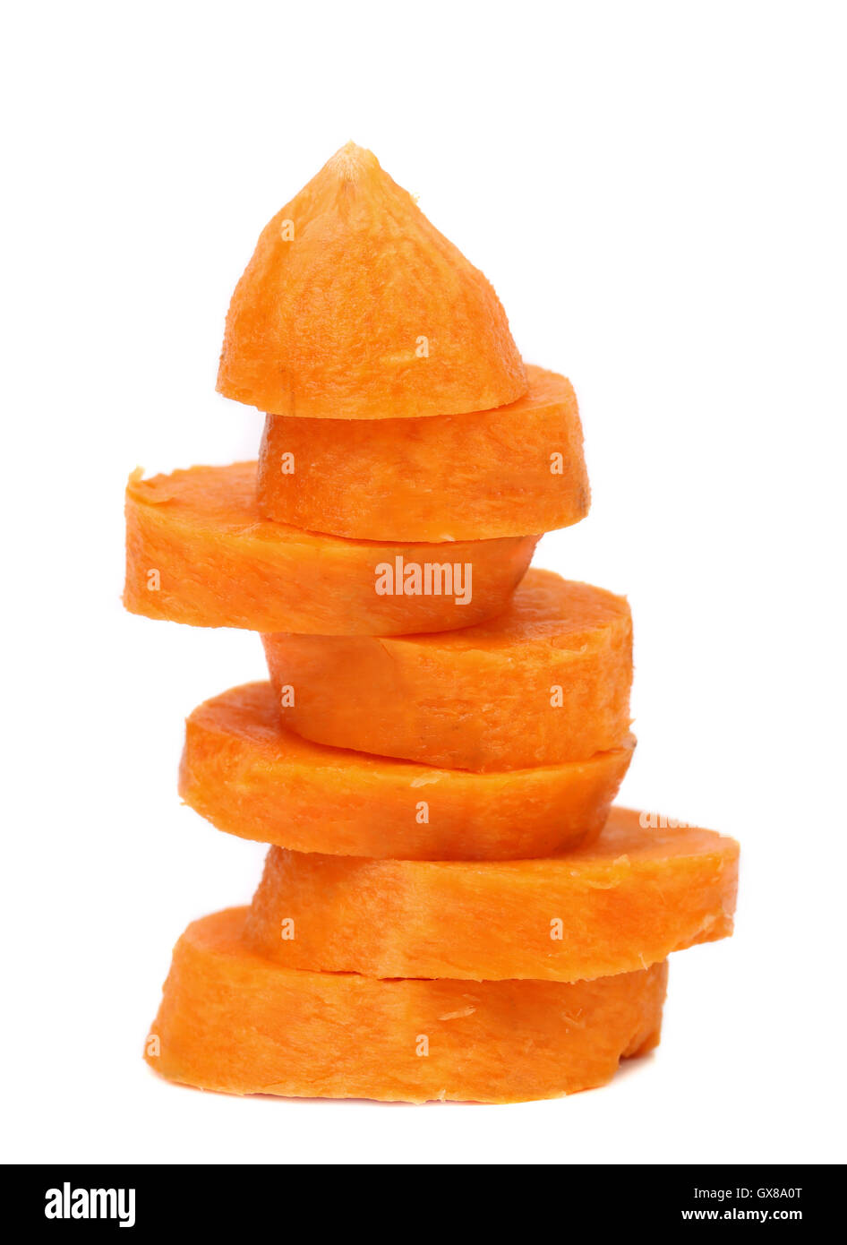 Stack of carrot slices Stock Photo - Alamy