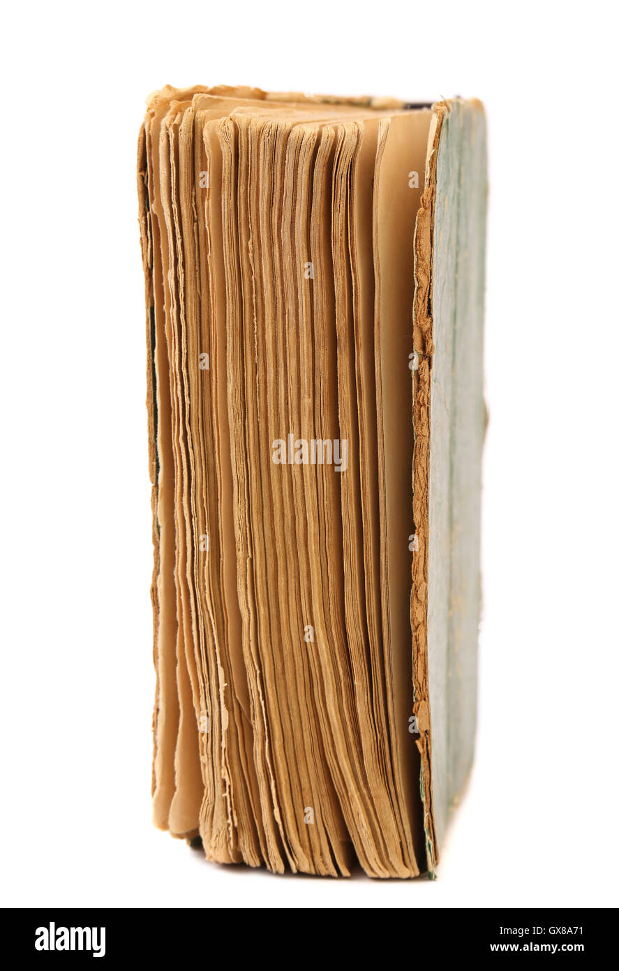 Binding of old book. Close up Stock Photo - Alamy