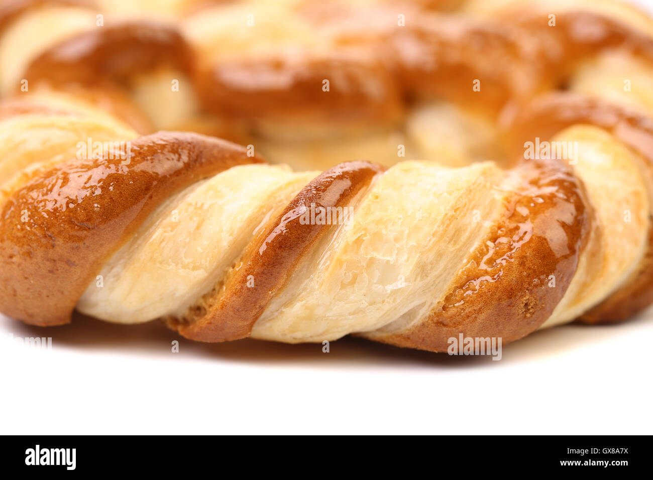 Knot-shaped biscuits on a white background Stock Photo - Alamy