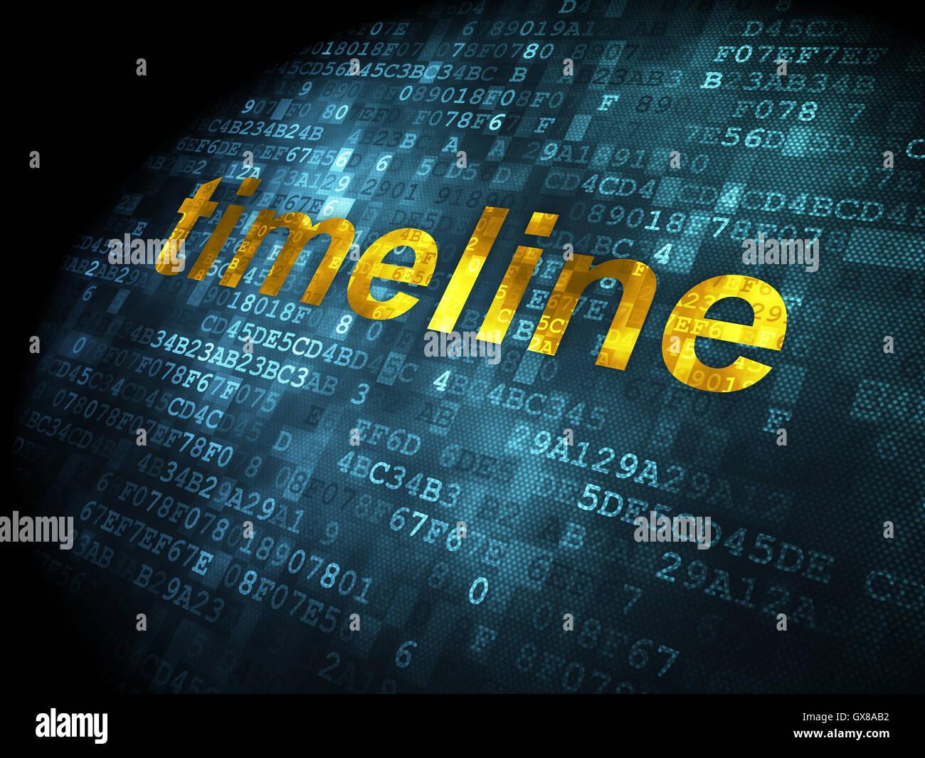 Timeline concept: Timeline on digital background Stock Photo - Alamy