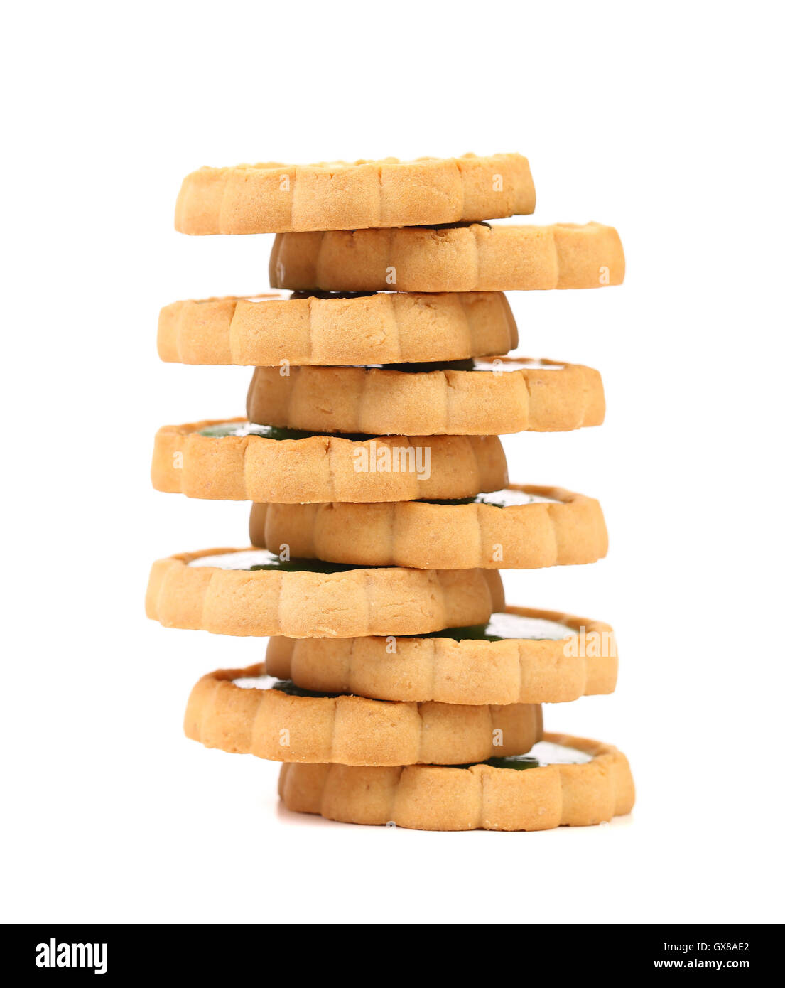 Stacks of cookies Stock Photo - Alamy