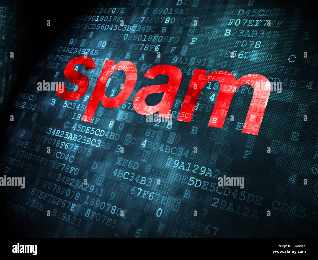 Security concept: Spam on digital background Stock Photo - Alamy
