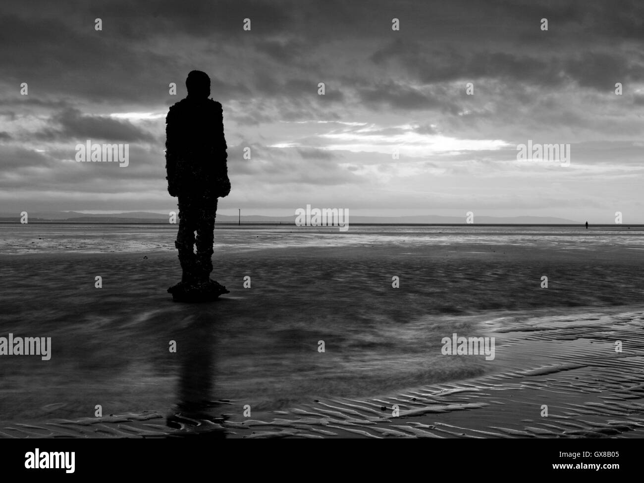 Antony Gormley's Another Place art installation, Crosby Merseyside ...