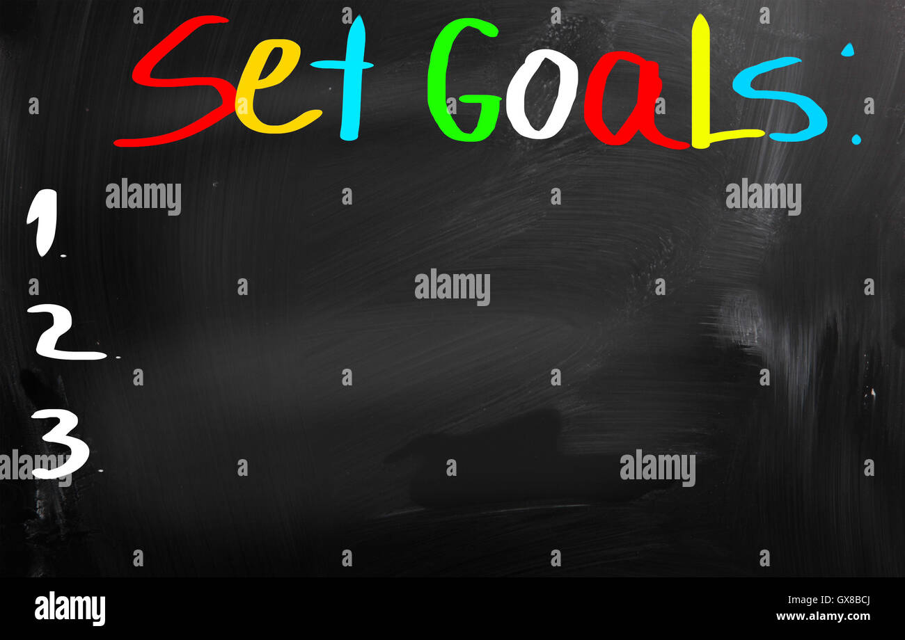 Set goals man hi-res stock photography and images - Alamy