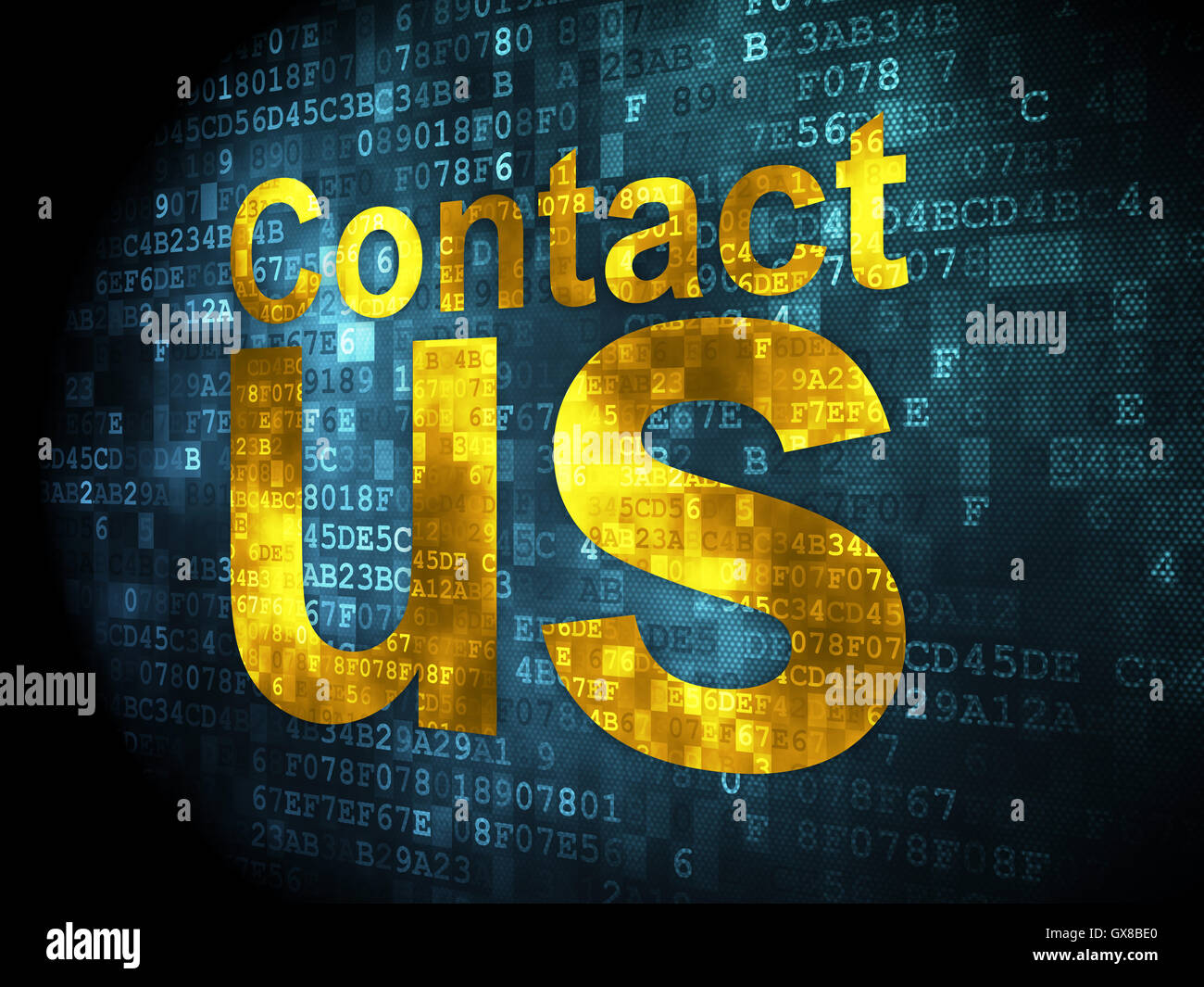 Marketing concept: Contact Us on digital background Stock Photo - Alamy
