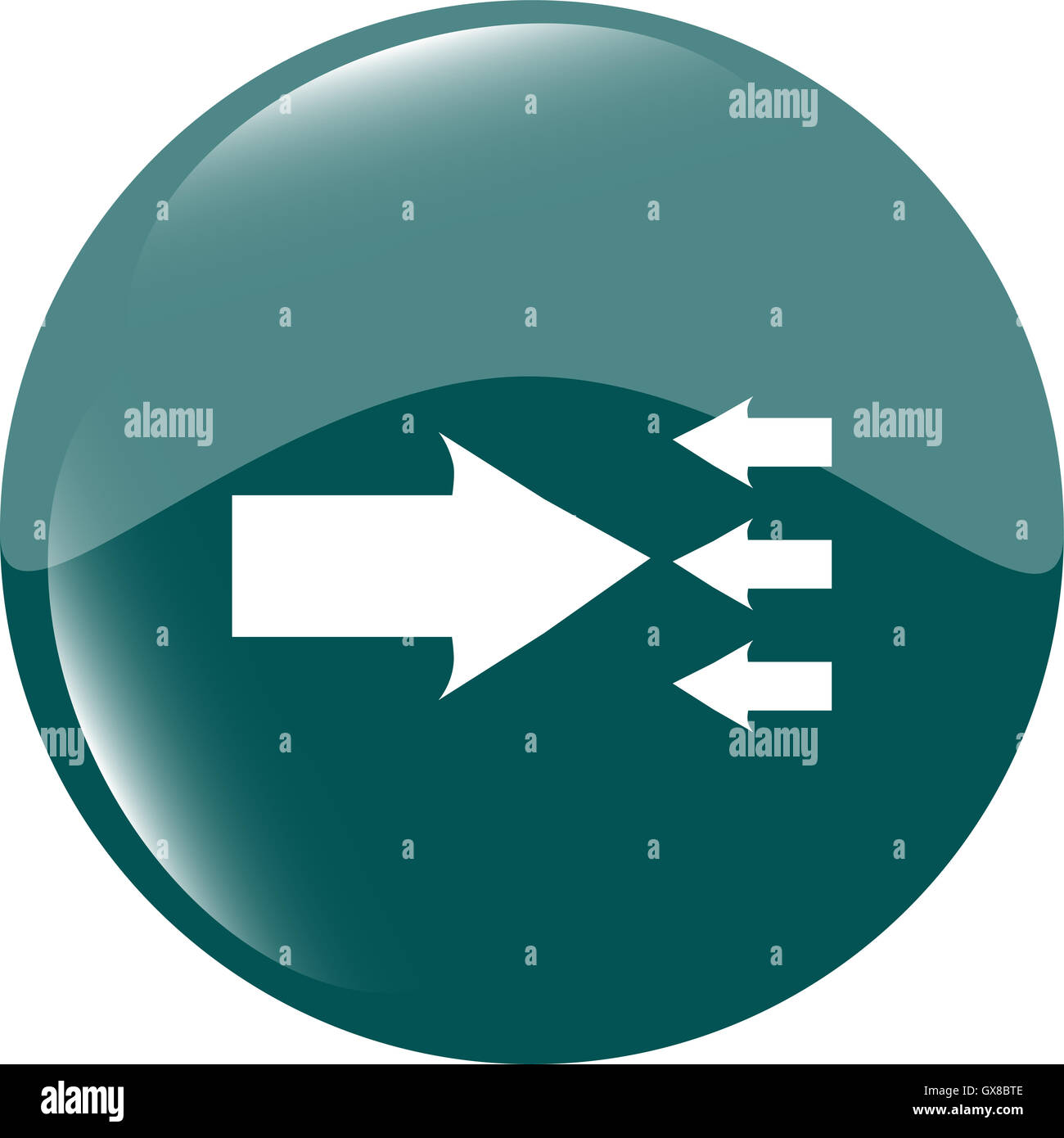 arrow icon web button Stock Photo - Alamy