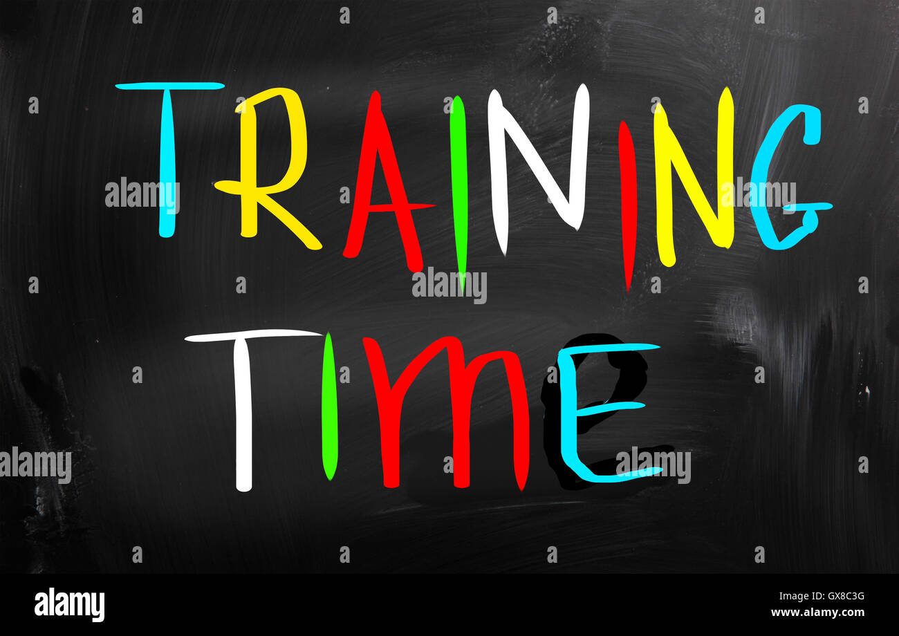 Training Time Concept Stock Photo - Alamy