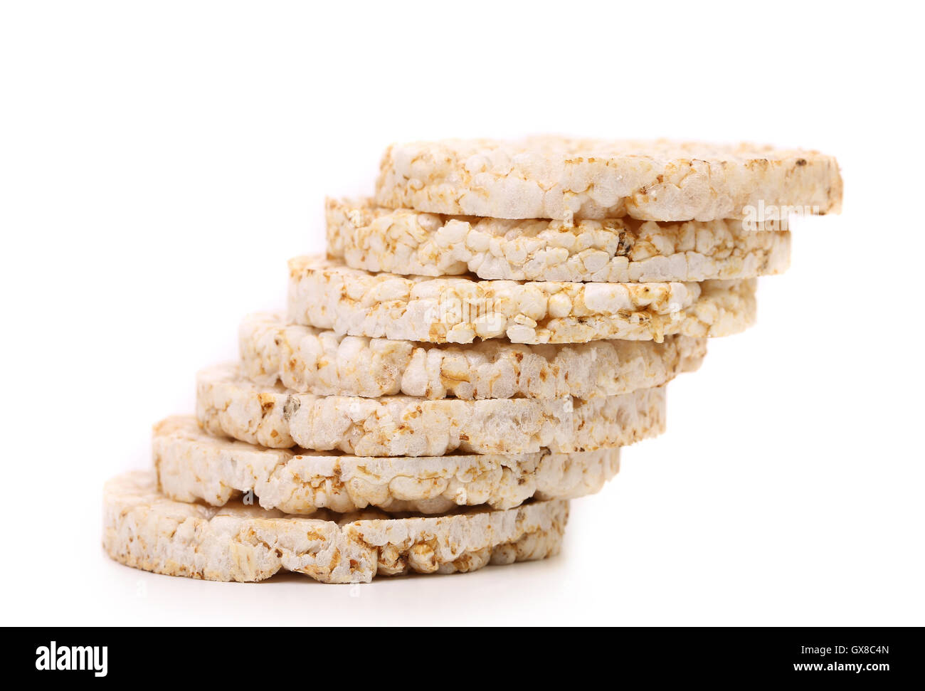 Stack of corn crackers. Close up Stock Photo - Alamy