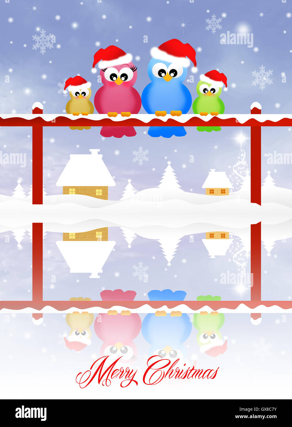 Birds at Christmas Stock Photo - Alamy