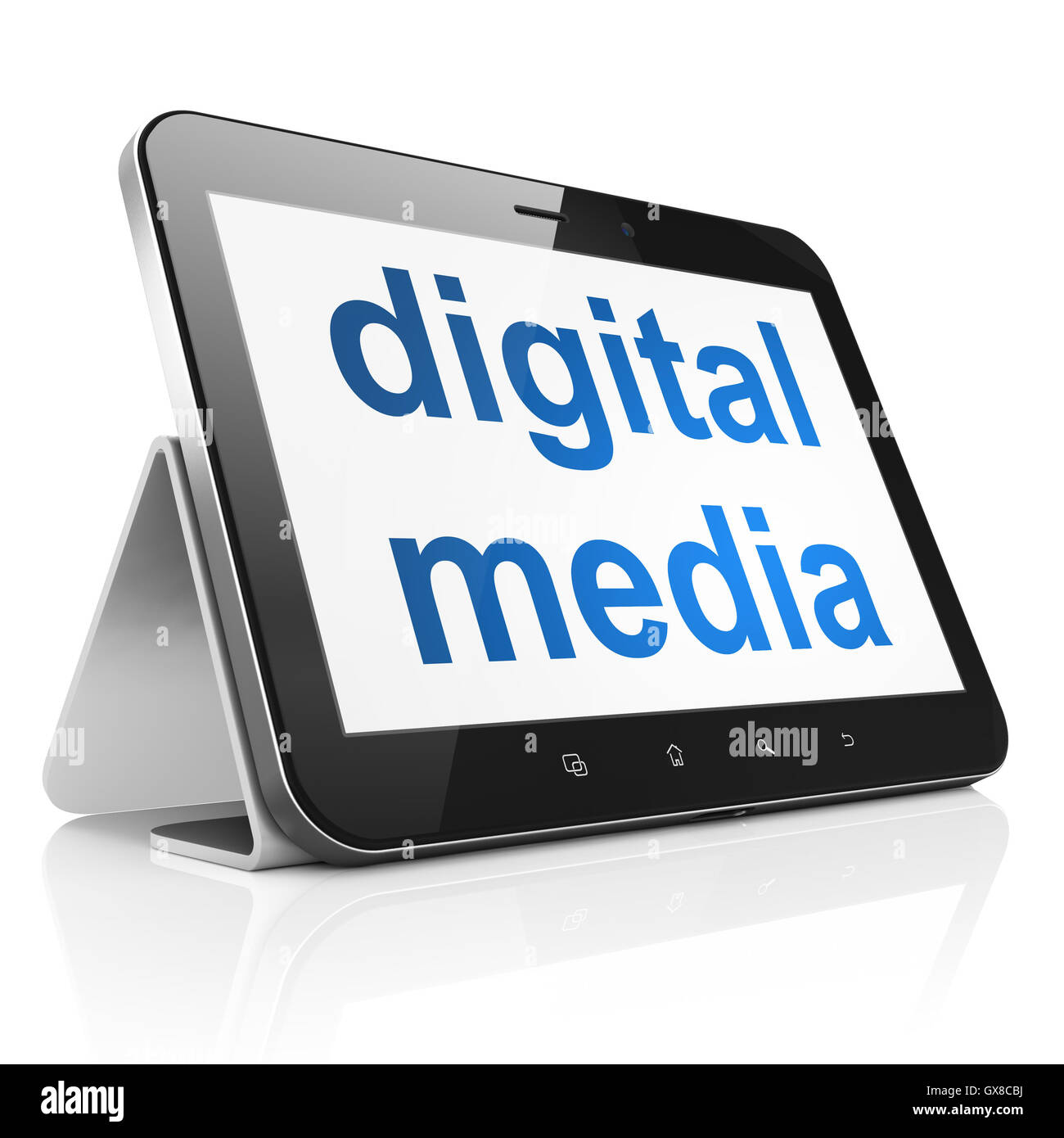 Advertising concept: Digital Media on tablet pc computer Stock Photo ...