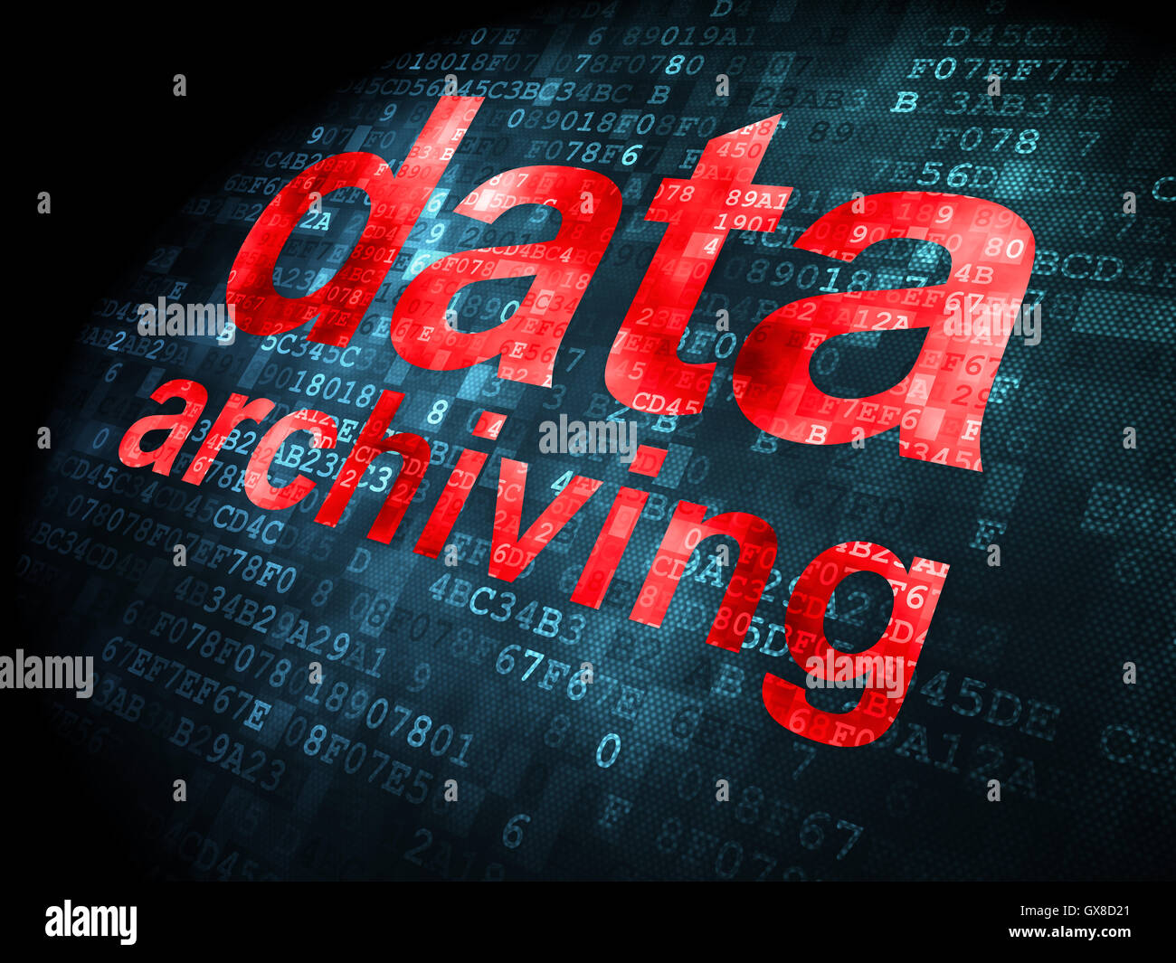 Information concept: Data Archiving on digital background Stock Photo ...