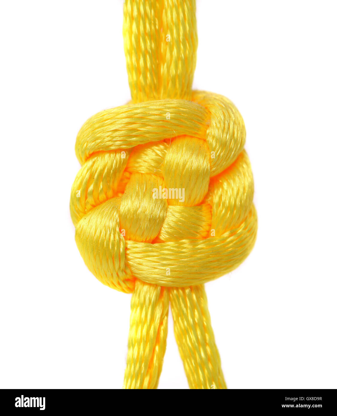 Knot of yellow silk lace Stock Photo - Alamy