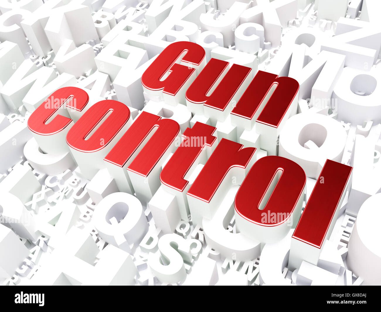 Safety concept: Gun Control on alphabet background Stock Photo - Alamy