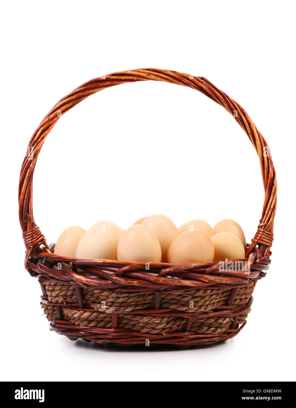 Egg collection isolated on white background Stock Photo - Alamy