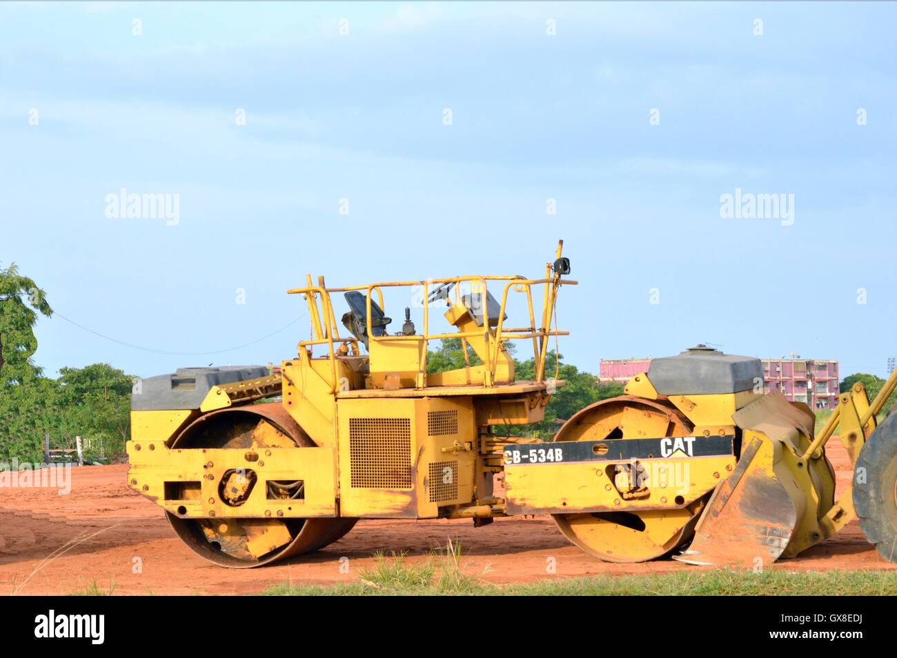 Waiting to start work on a building site hi-res stock photography and ...