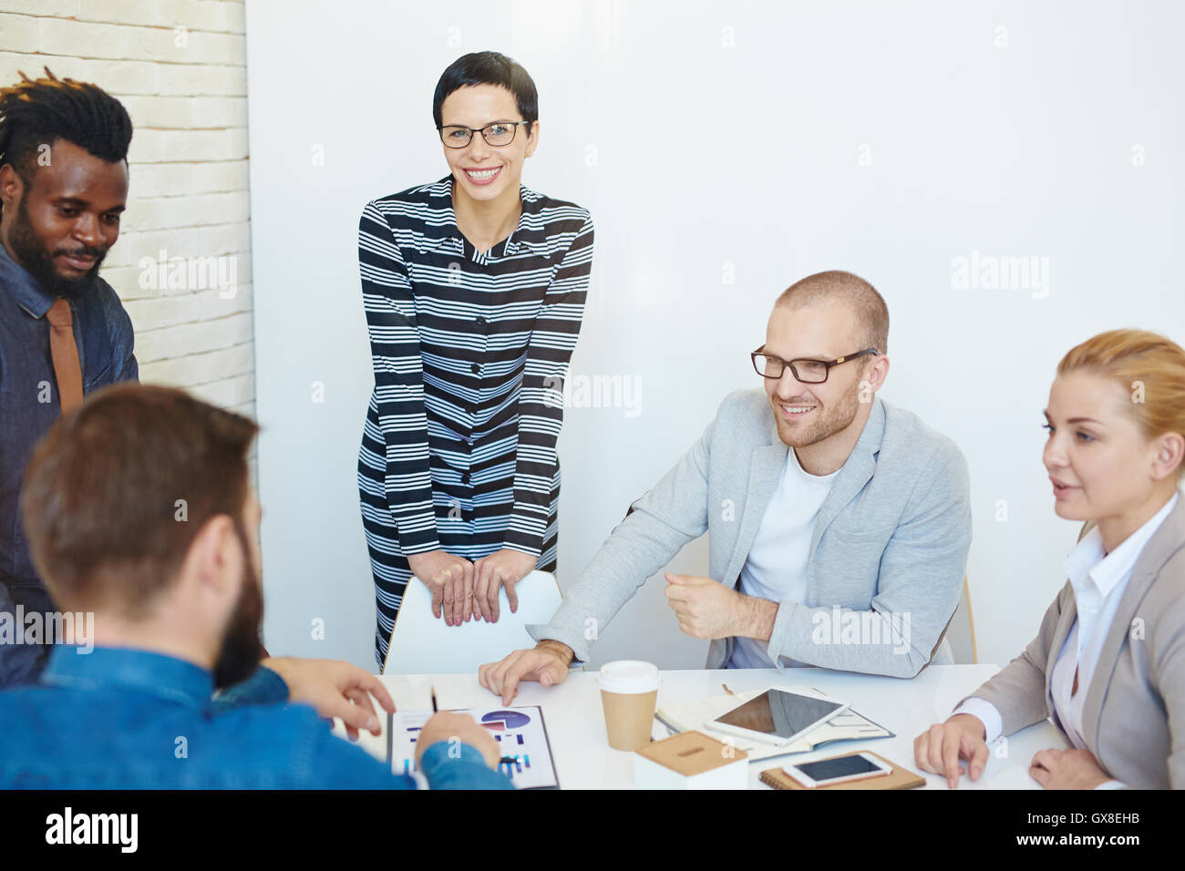 Business coach and office team office hi-res stock photography and ...