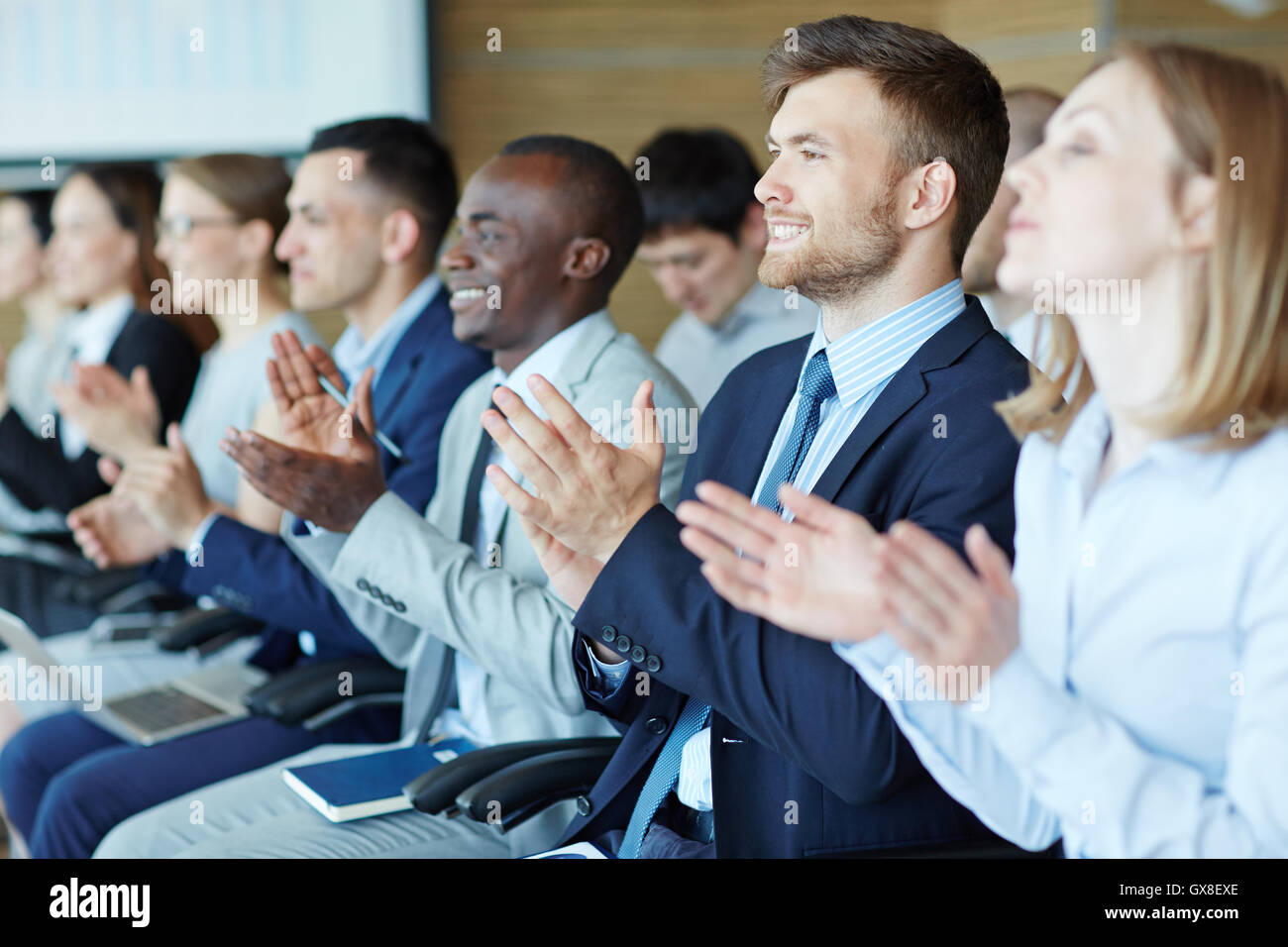 People at business training Stock Photo - Alamy