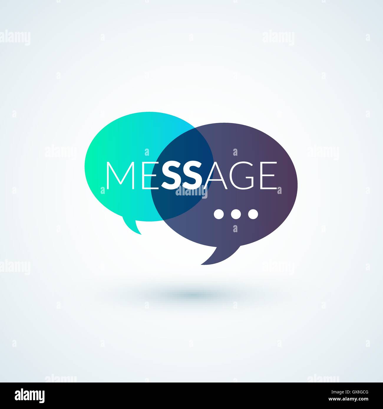 Text message logo Stock Vector Image & Art - Alamy