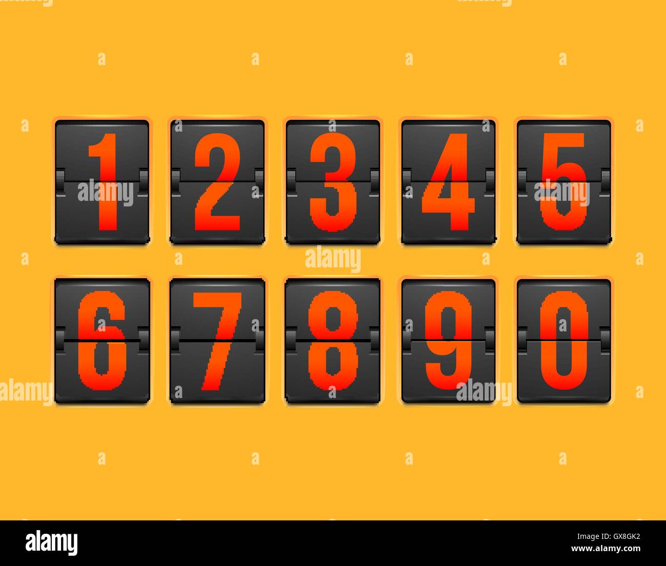Countdown timer, white color mechanical scoreboard Stock Vector Image ... Countdown timer, white color mechanical scoreboard Stock Vector Image ...