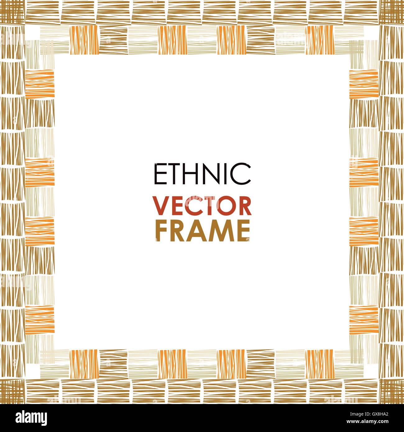 Ethnic vector frame Stock Vector Image & Art - Alamy