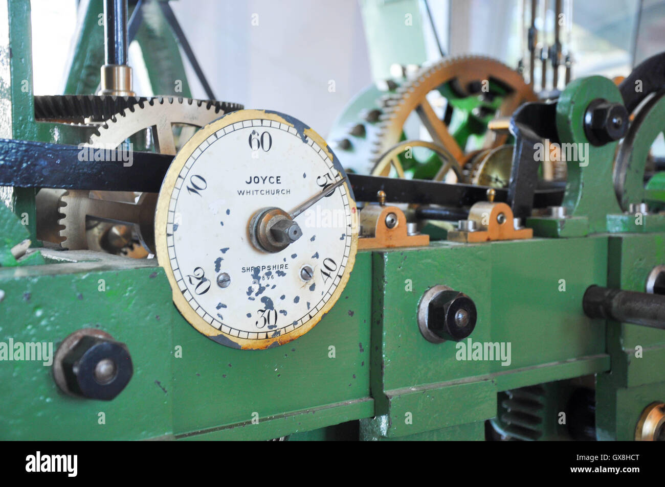 Mark Creasy Royal Ascot turret clock with visible gear mechanisms at ...