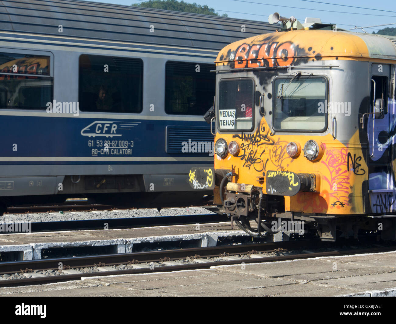 Run down train station under renovation with European Union funding ...