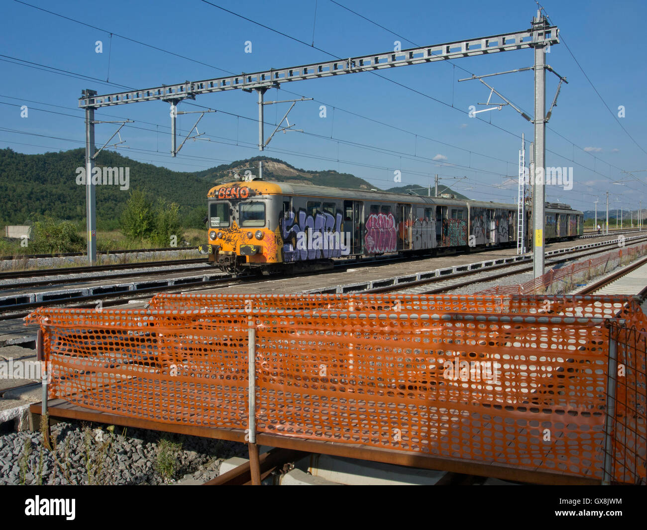 Run down train station under renovation with European Union funding ...