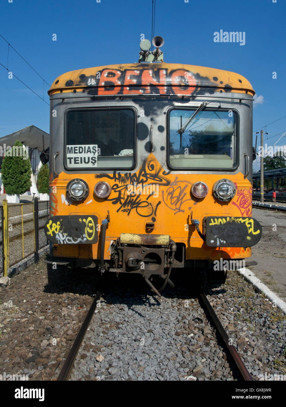 Run down train station under renovation with European Union funding ...