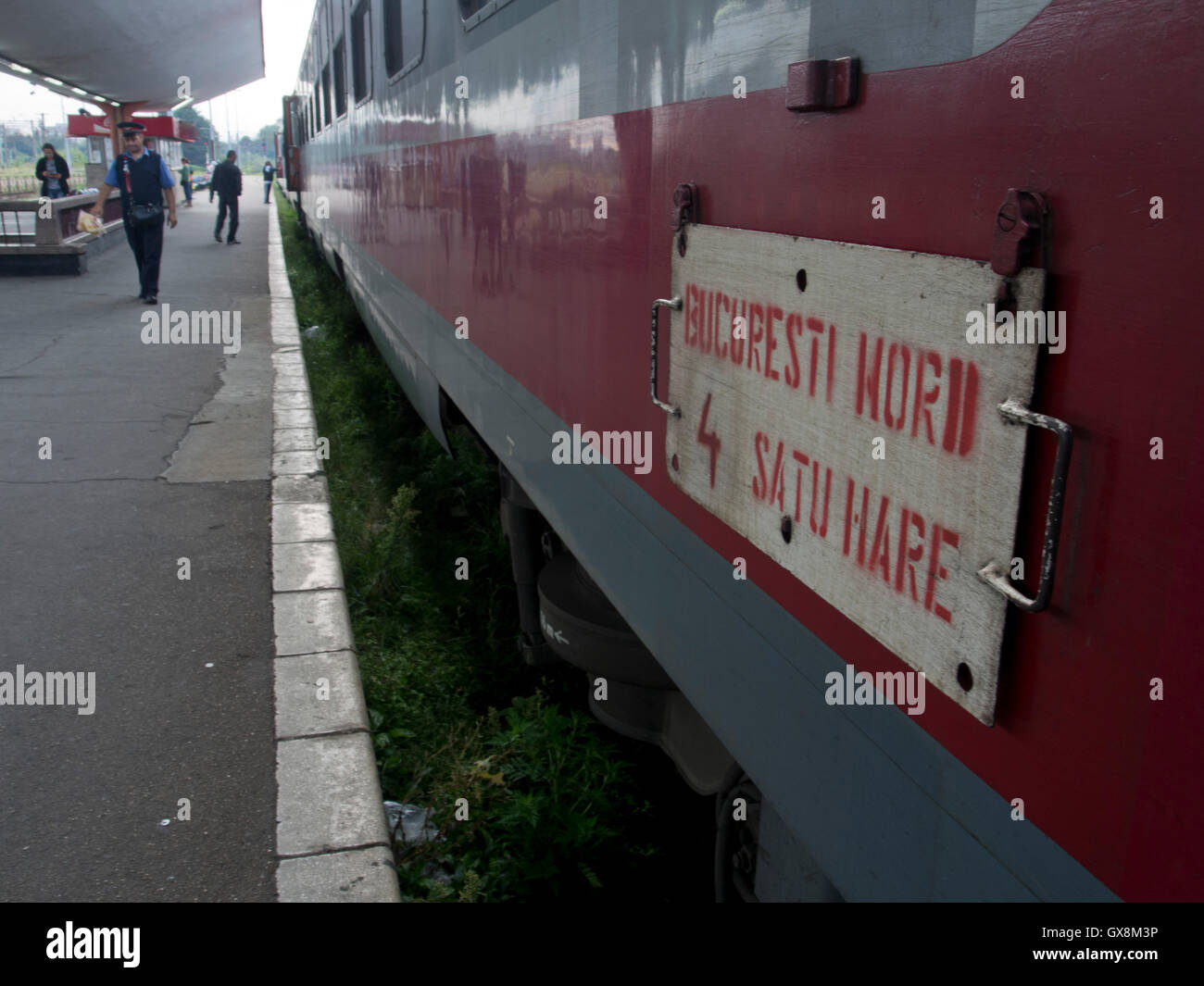 Run down train station under renovation with European Union funding ...