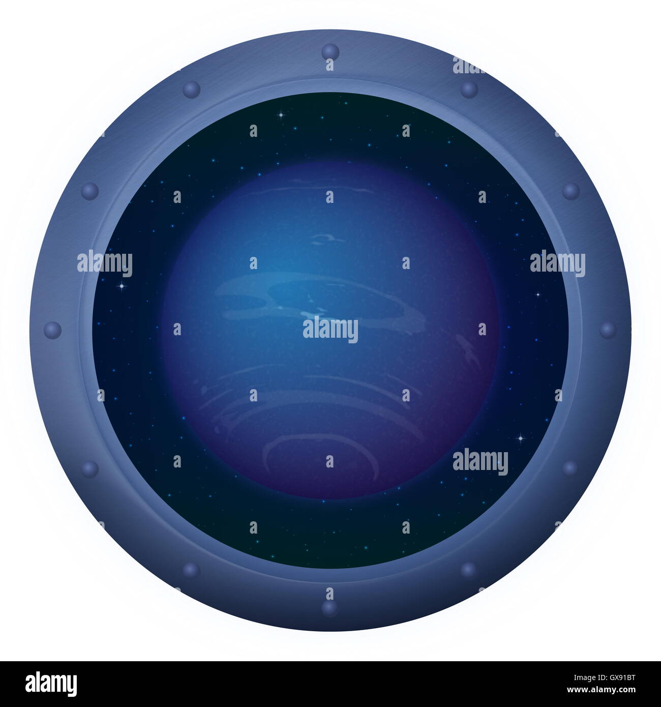 Satellite in space view Cut Out Stock Images & Pictures - Alamy
