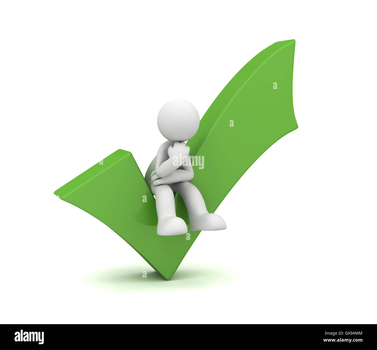 3d guy check mark hi-res stock photography and images - Alamy