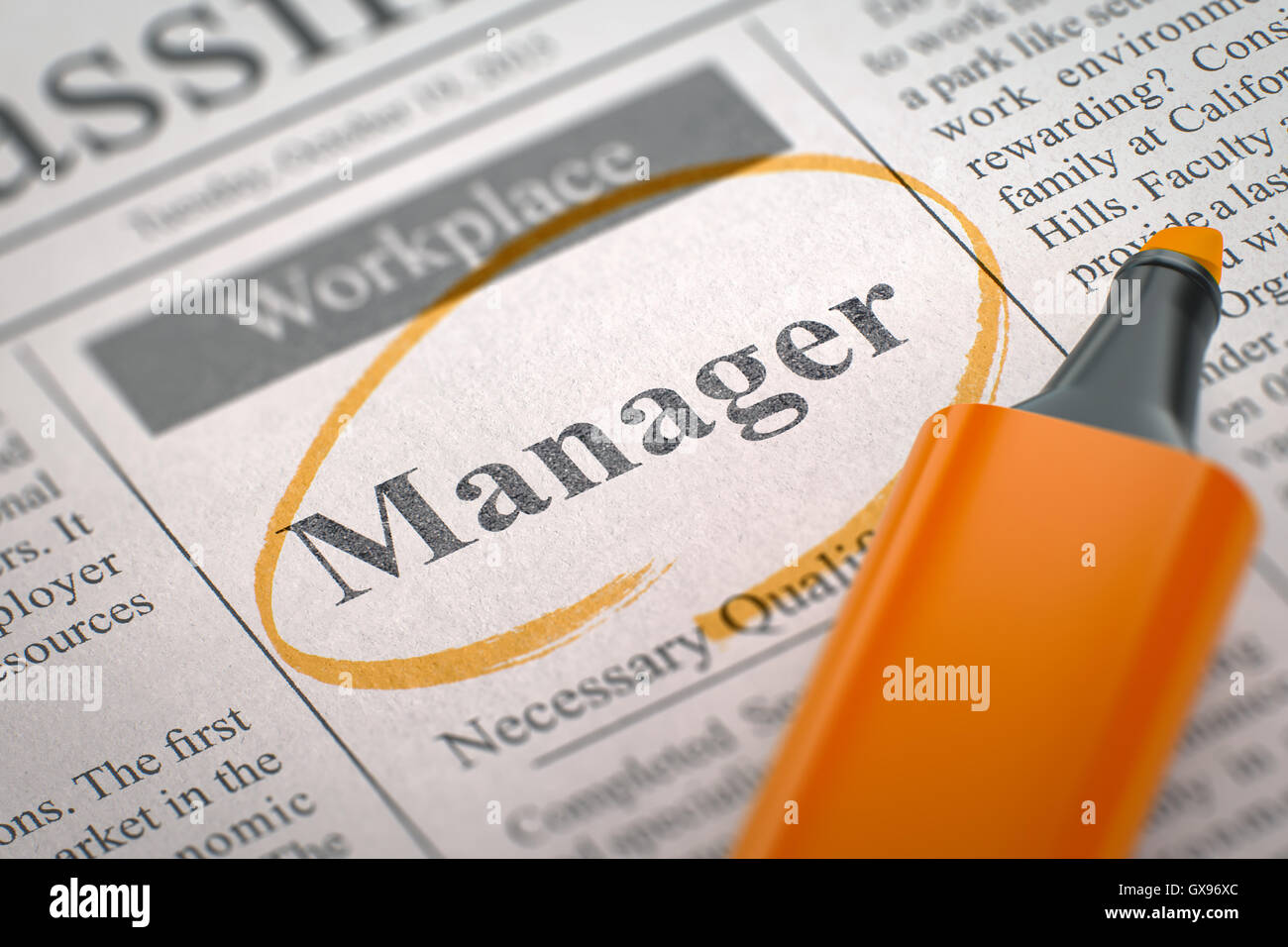 We are Hiring Manager. 3D Stock Photo - Alamy