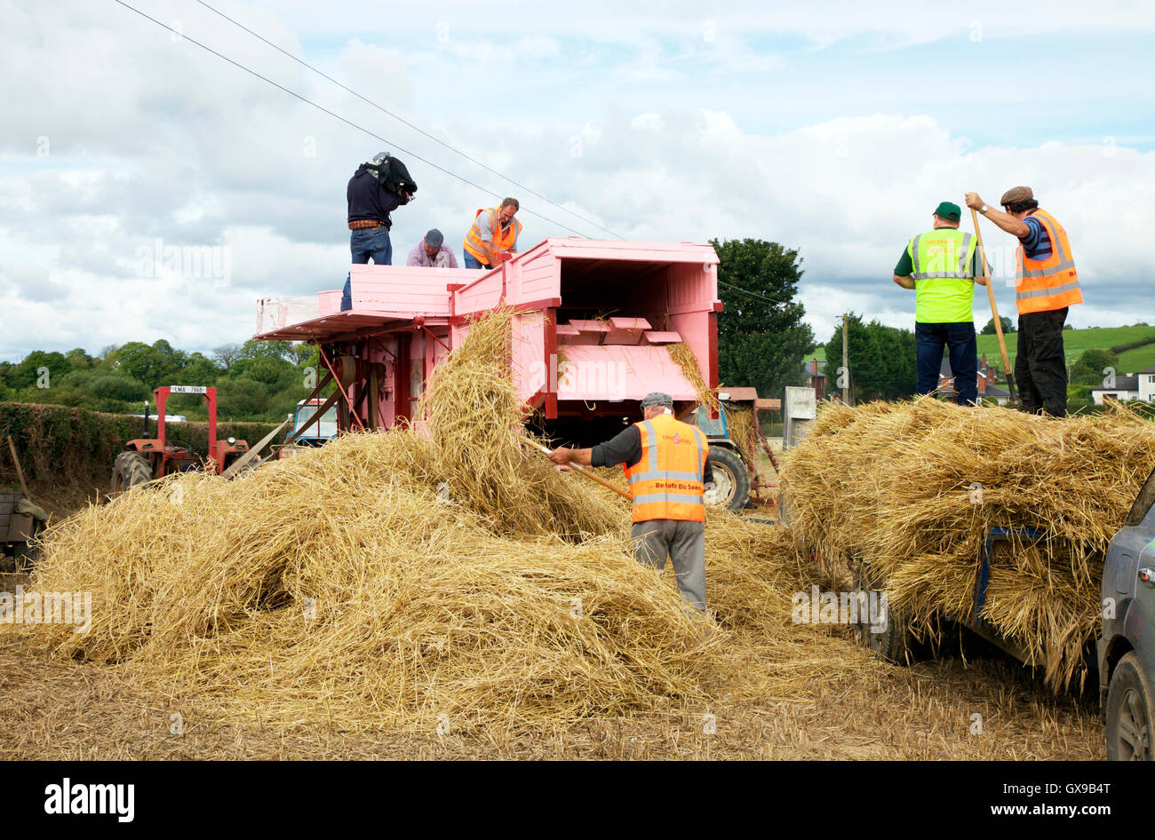 Filming old style haymaking at the Carrickmacross Vintage Club annual ...
