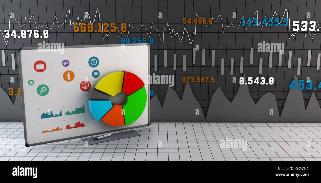 Colorful Business Chart, Reports and Presentations Stock Photo - Alamy