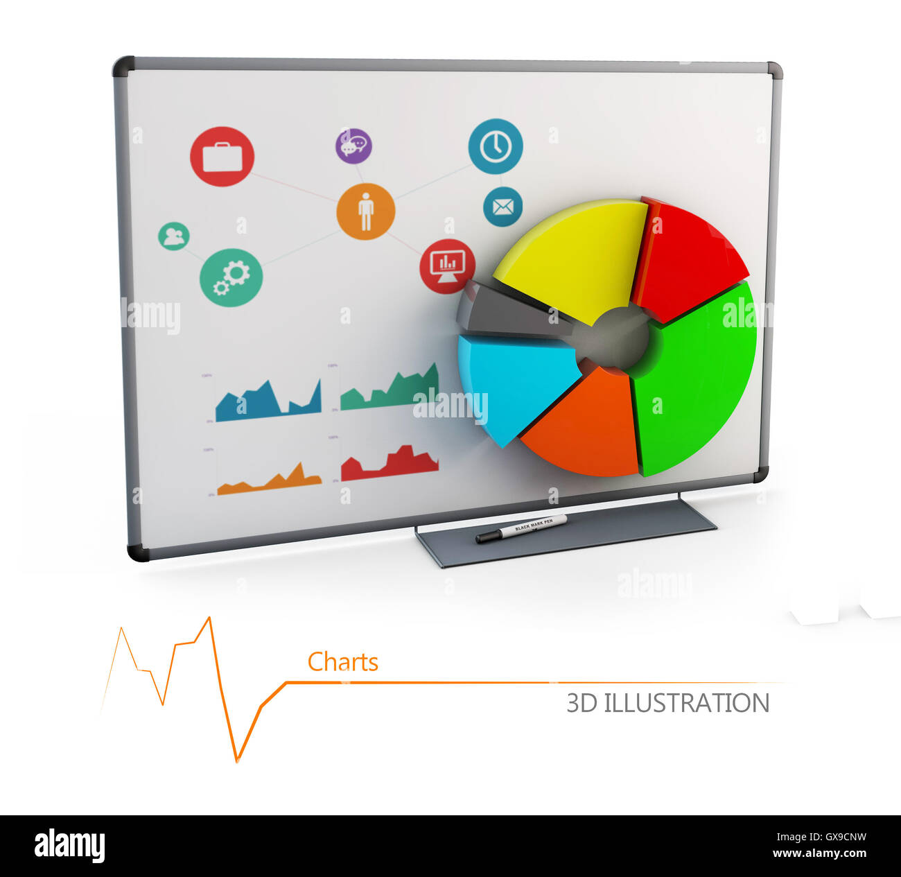 Colorful Business Chart, Reports and Presentations Stock Photo - Alamy