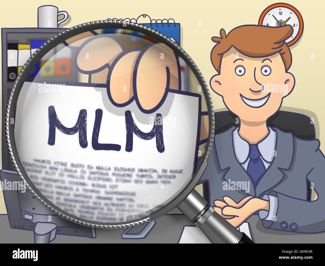 MLM through Lens. Doodle Style Stock Photo - Alamy MLM through Lens. Doodle Style Stock Photo - Alamy