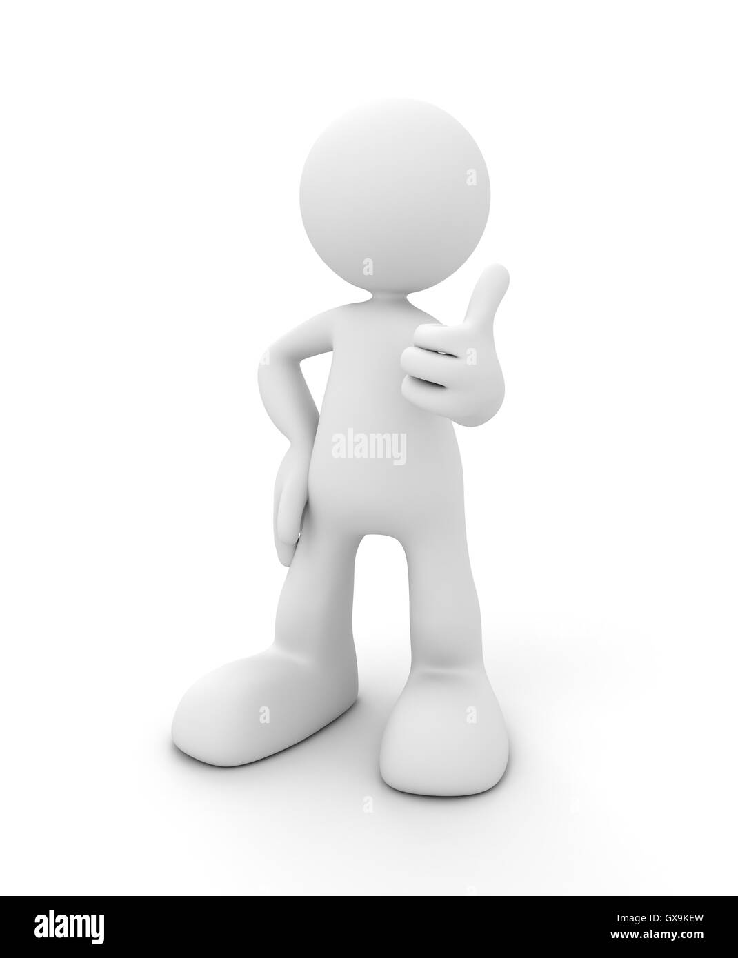 3d male illustration Black and White Stock Photos & Images - Alamy