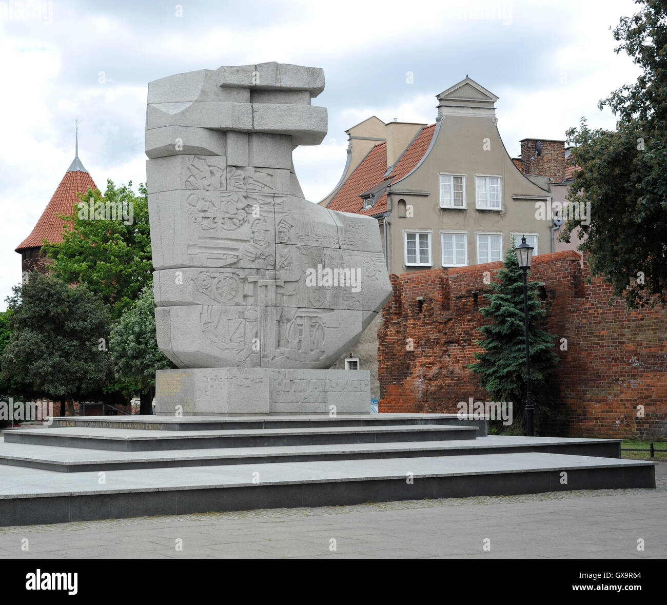 Poland. Gdansk. Monument to Those Who Fell in a fight for the Polish ...