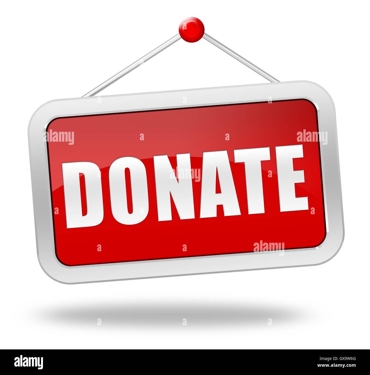 Donate here sign Cut Out Stock Images & Pictures - Alamy