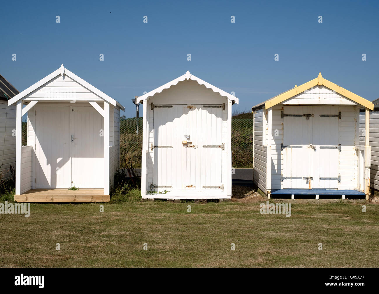 Beach huts at Cooden beach,East Sussex, UK Stock Photo - Alamy